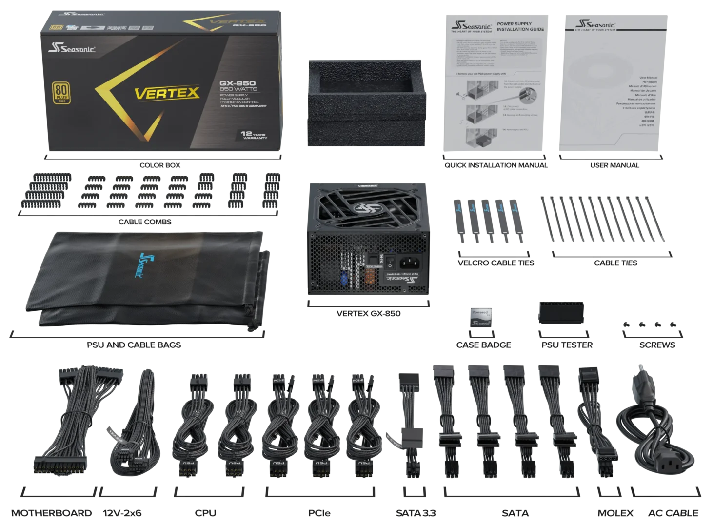 VERTEX GX ATX 3.1 -海韵 高品质电源