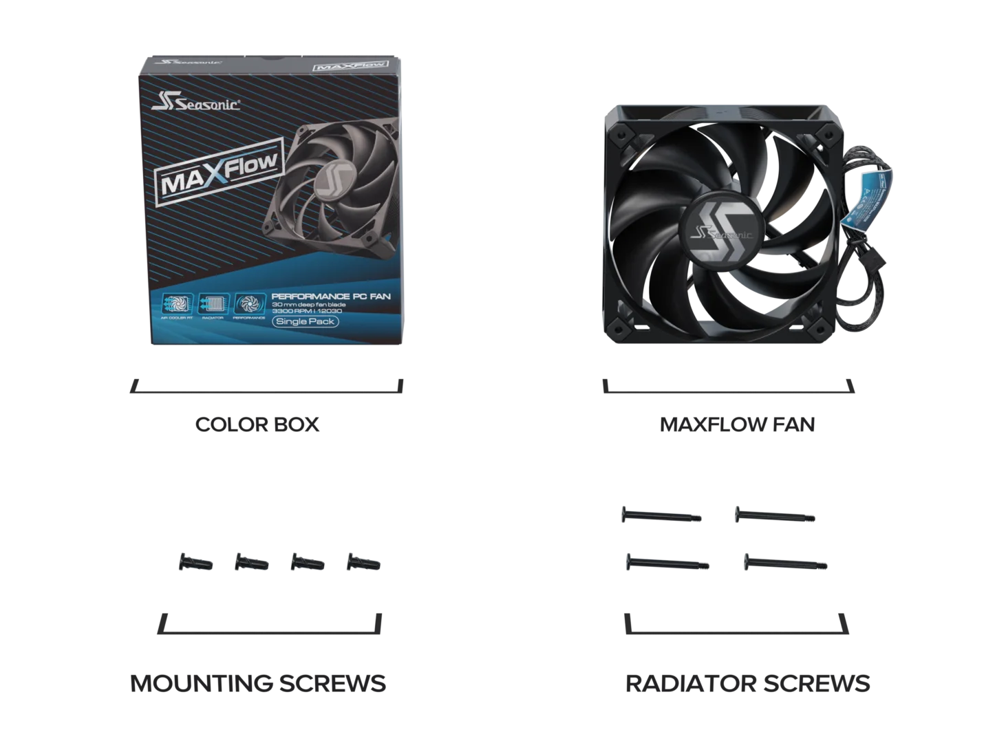MAXFlow 120 mm - Seasonic High Quality Cooling 120 mm Fan