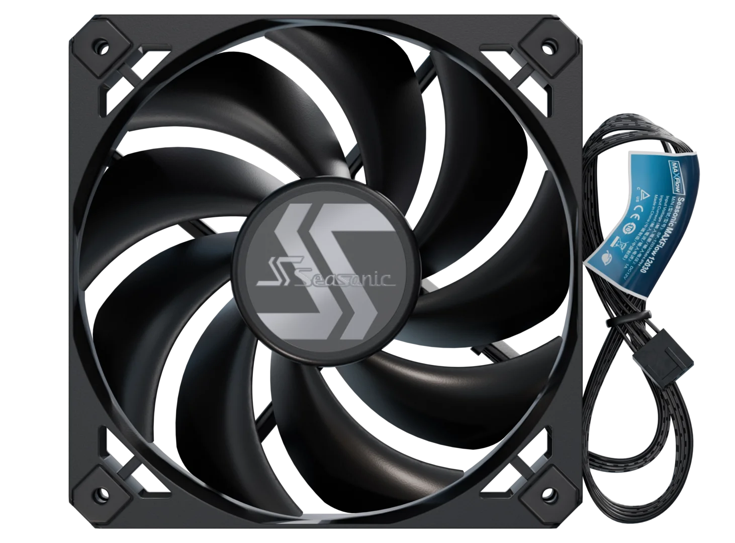 MAXFlow 120 mm - Ventola di raffreddamento Seasonic di alta qualità da 120 mm