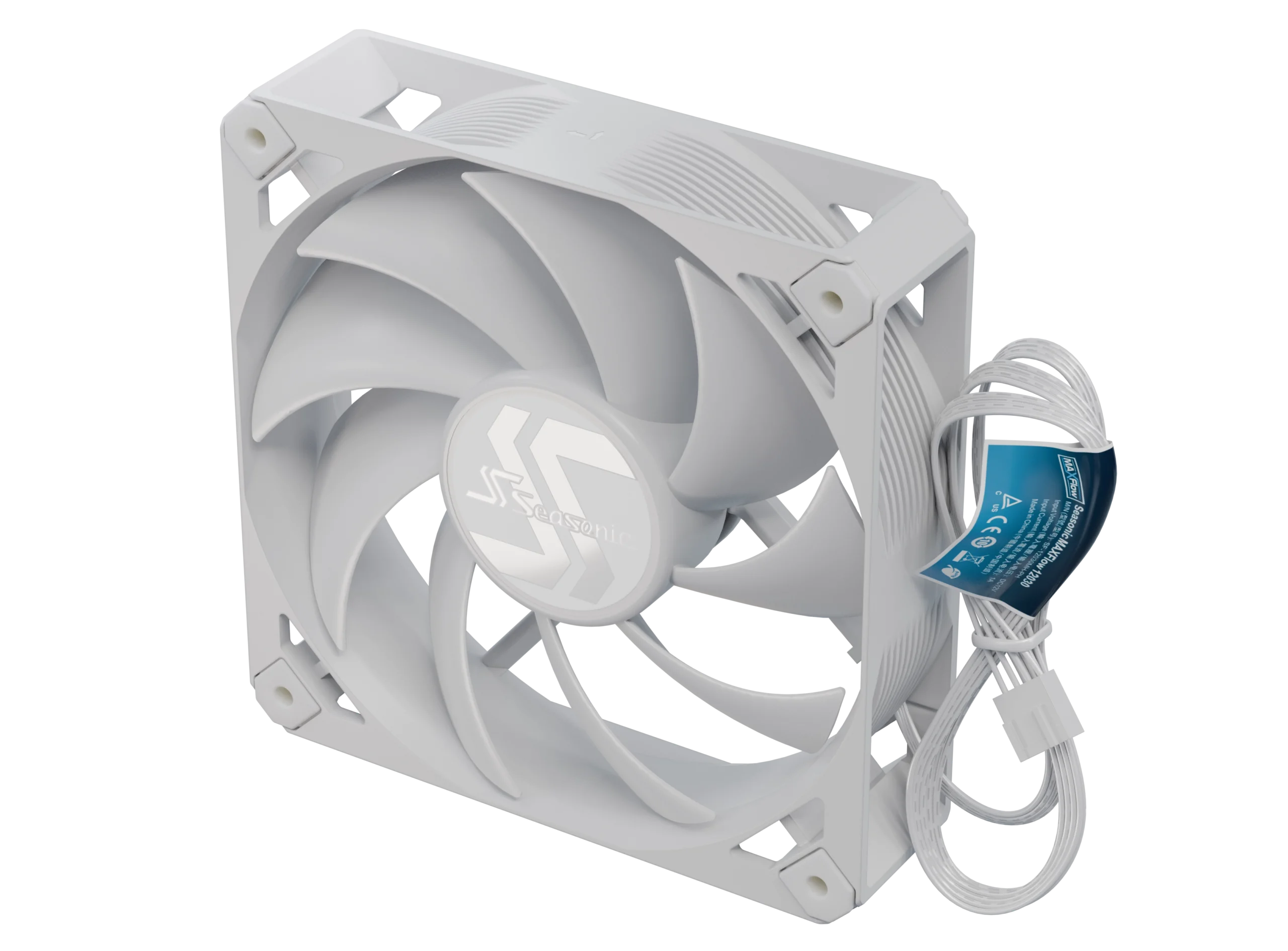 MAXFlow 120 mm Blanco - Ventilador Seasonic High Quality Cooling de 120 mm
